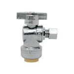1/2in Push x 3/8in OD Compression Chrome Angle Stop Valve – Stream33