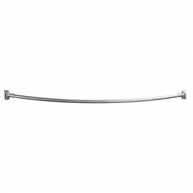 Emerson 60 in Curved Shower Rod Brushed Nickel – Stream33