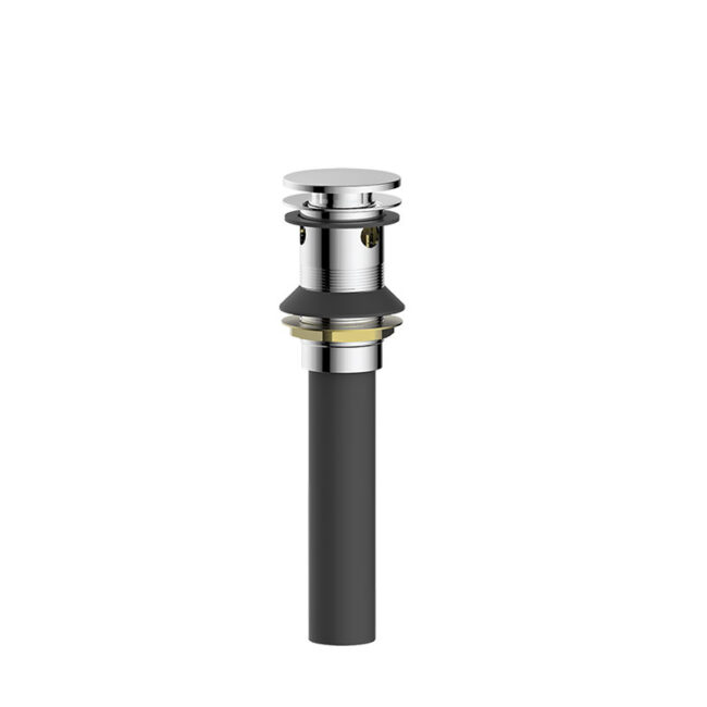 Hudson Spring Loaded Push Drain Assembly with Overflow G3 Chrome Finish ...